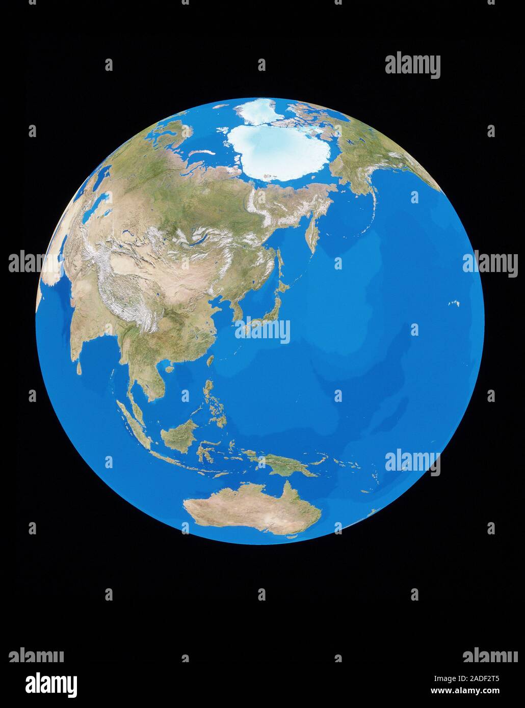 Not for poster use Earth from space. Cloudless satellite image of the ...