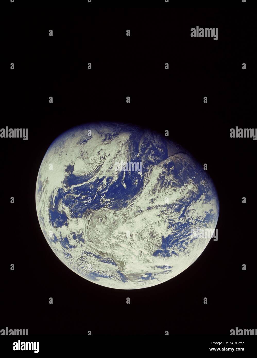 Earth. View of the Earth from the Apollo 8 spacecraft. South America is ...