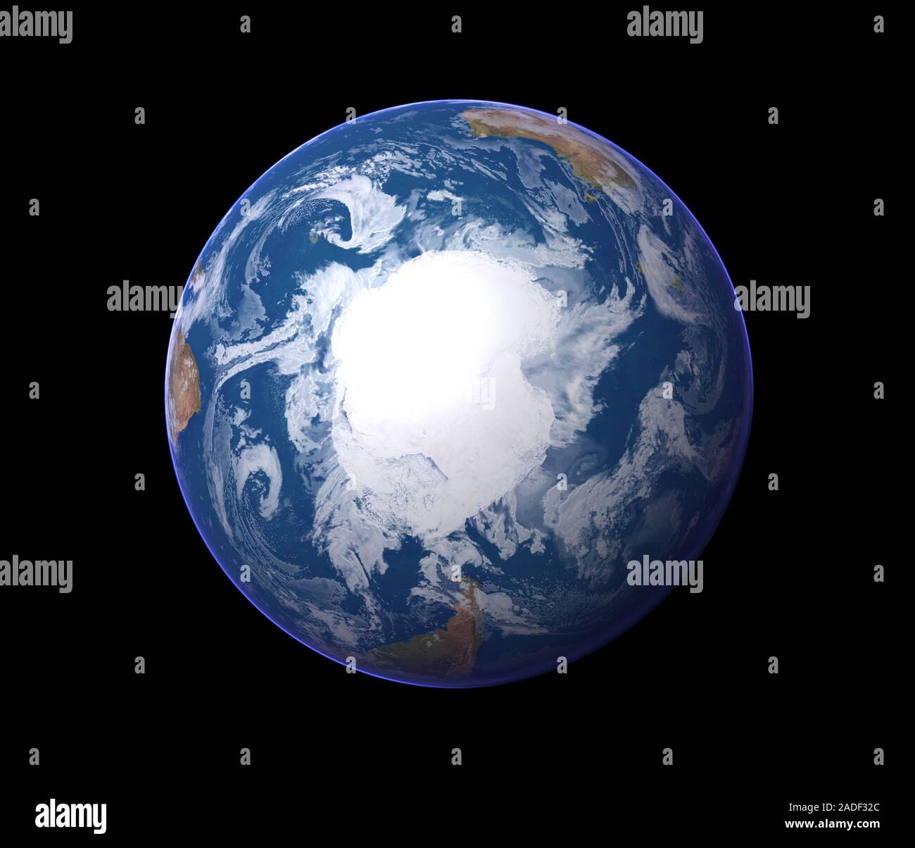 Southern Hemisphere Globe Globe, Southern Hemisphere Stock
