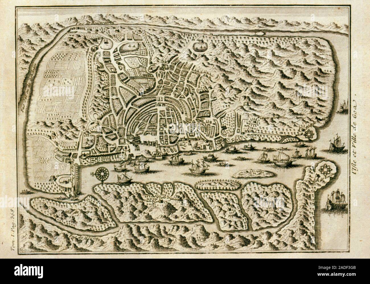 Goa. Map of the district of Goa, India, in 1510. Goa was captured by ...