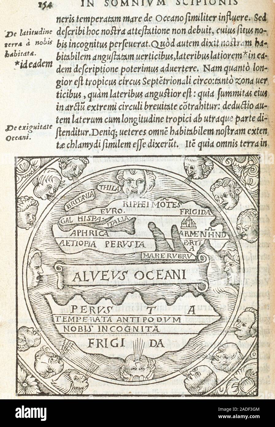 5th century world map, constructed by the late Roman philosopher ...