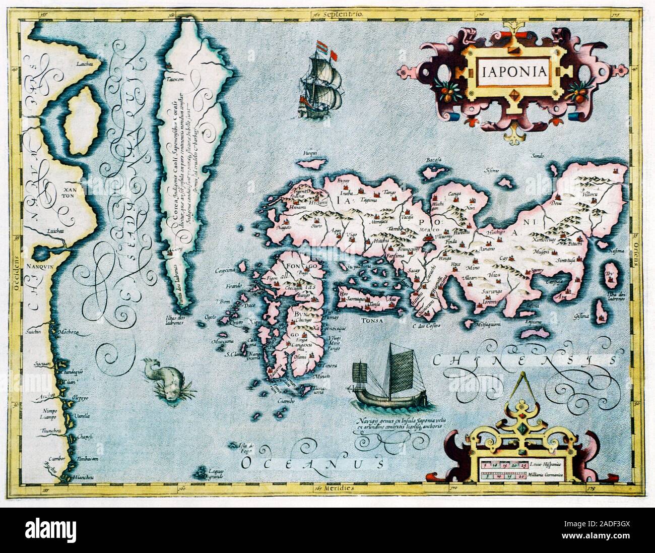 Japan, 17th century Dutch map. These lands had not yet been accurately ...