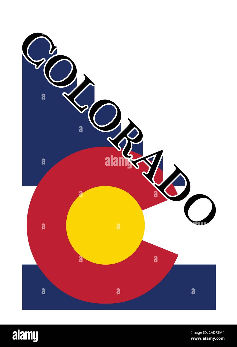 Colorado flag vector vectors hi-res stock photography and images - Alamy
