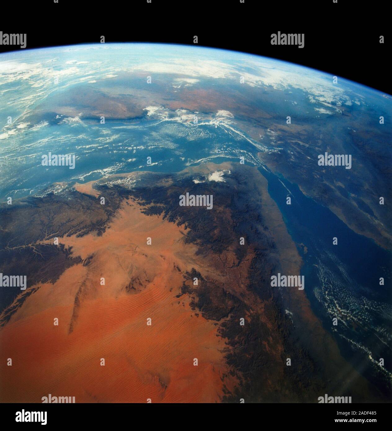 South-western Arabian Peninsula from space. North is at bottom. The Red ...