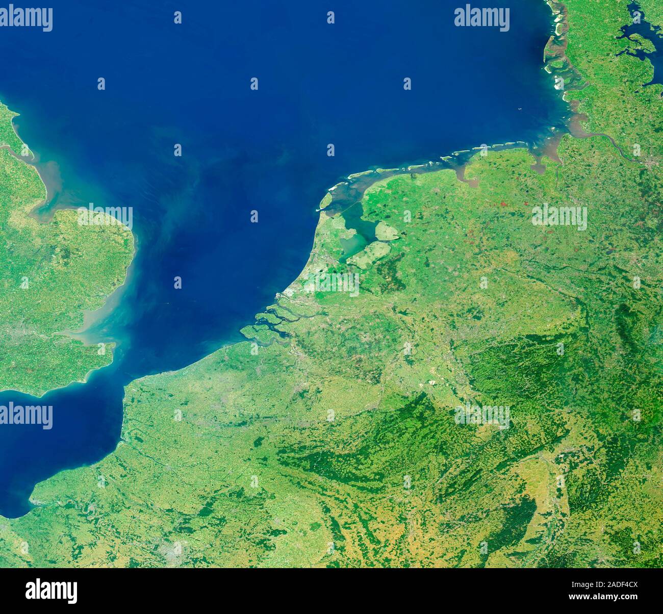 Low Countries, satellite image. The Low Countries include the ...