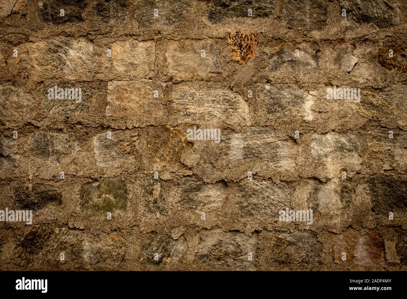 View of the stone work done for a building compound. Background design ...