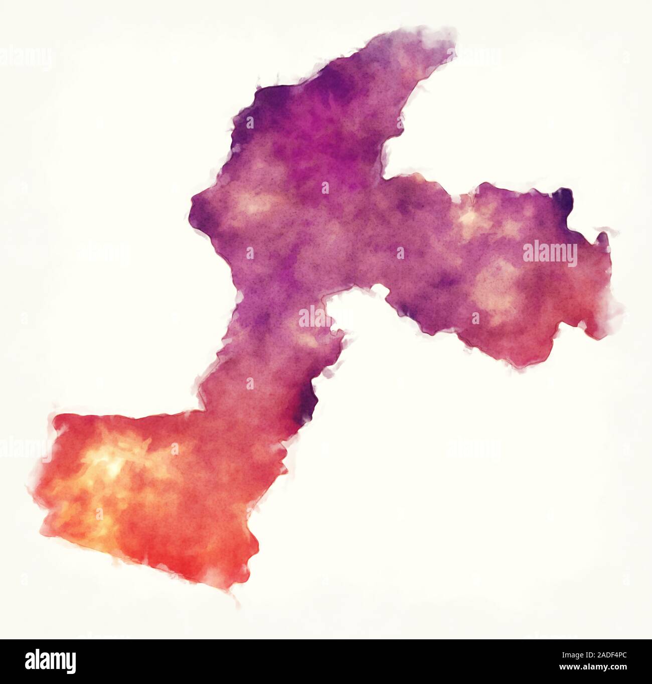 Margibi county watercolor map of Liberia Stock Photo - Alamy