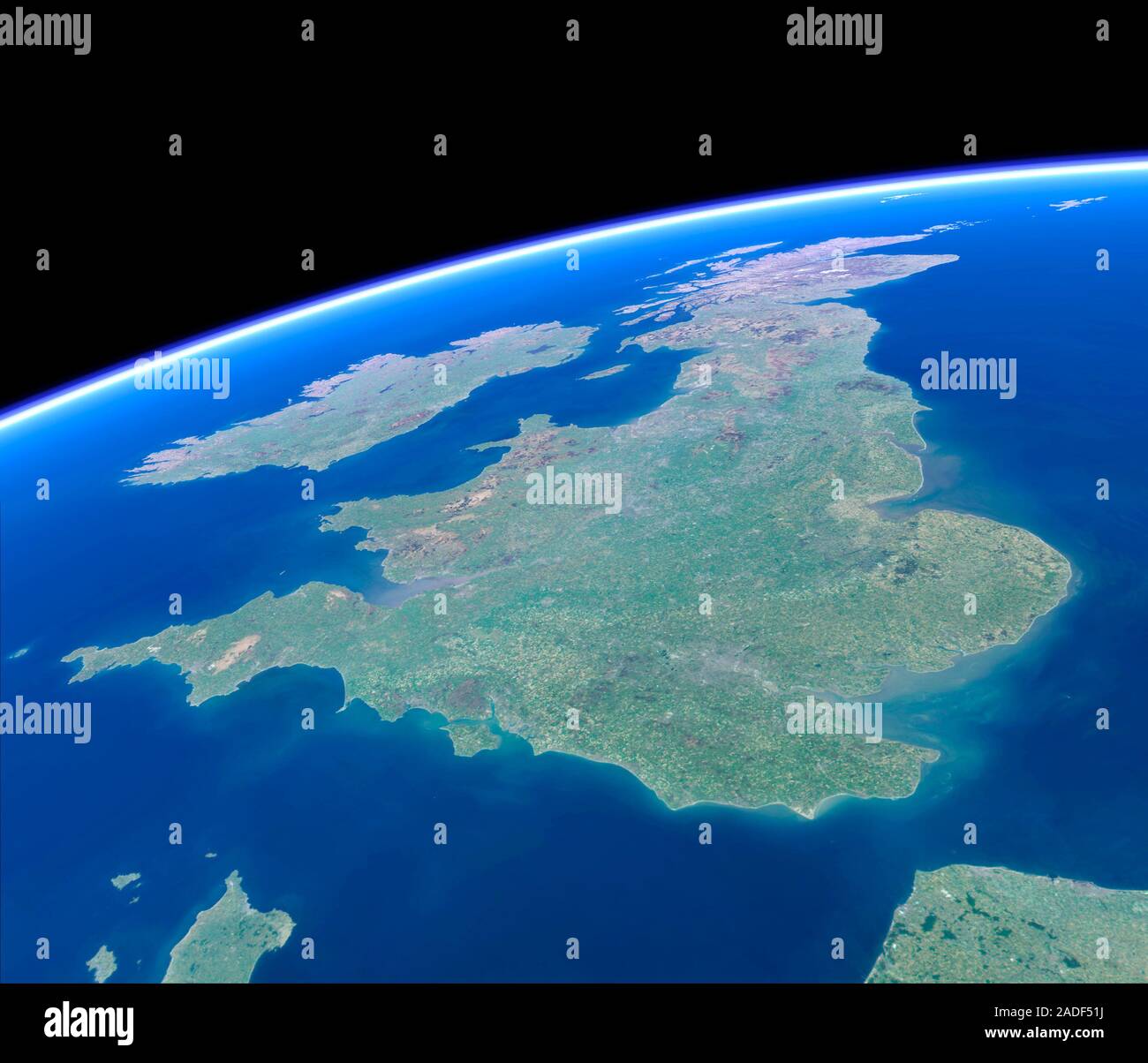 British Isles from space Stock Photo - Alamy