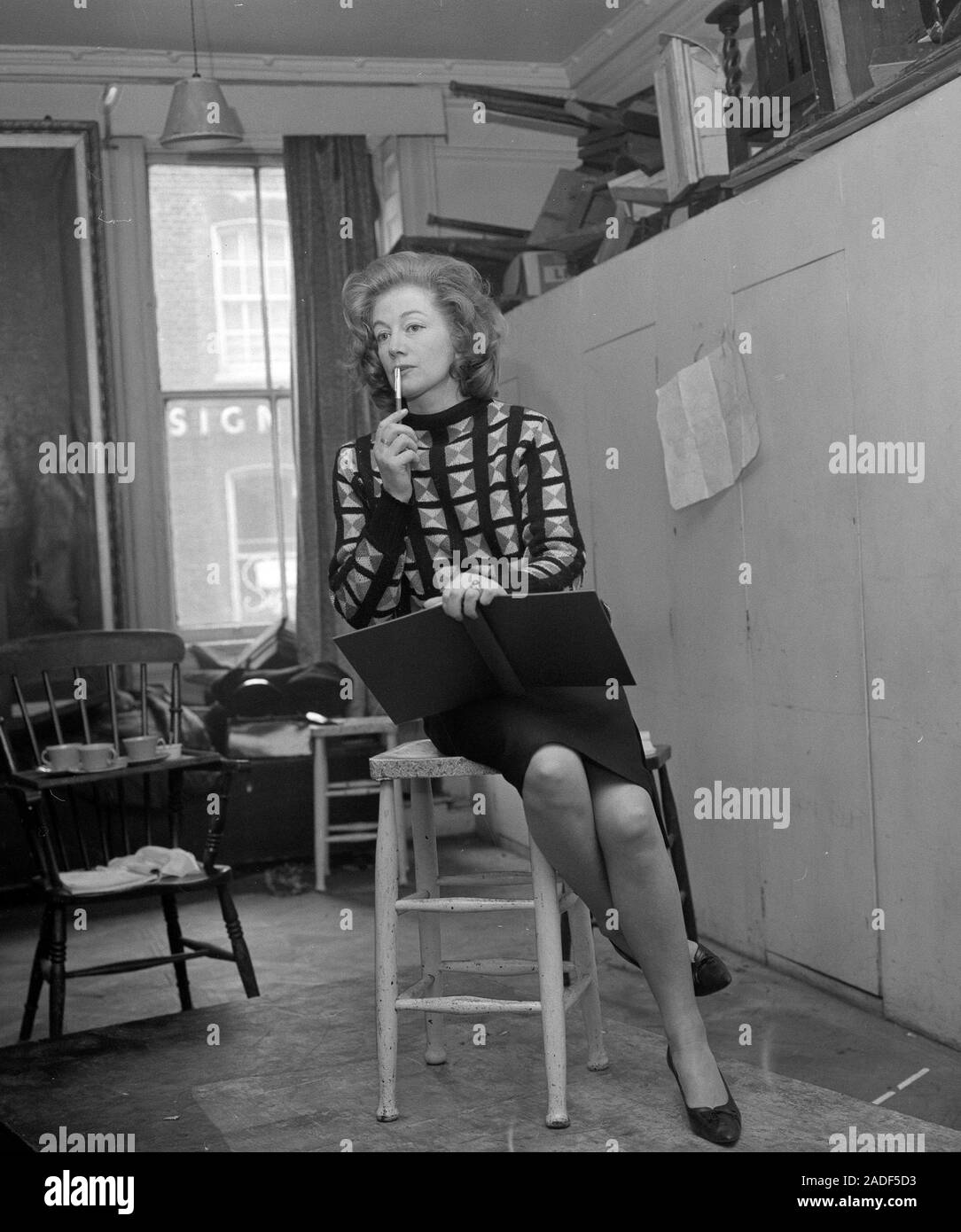 Sarah Churchill, actress daughter of Sir Winston Churchill, during ...