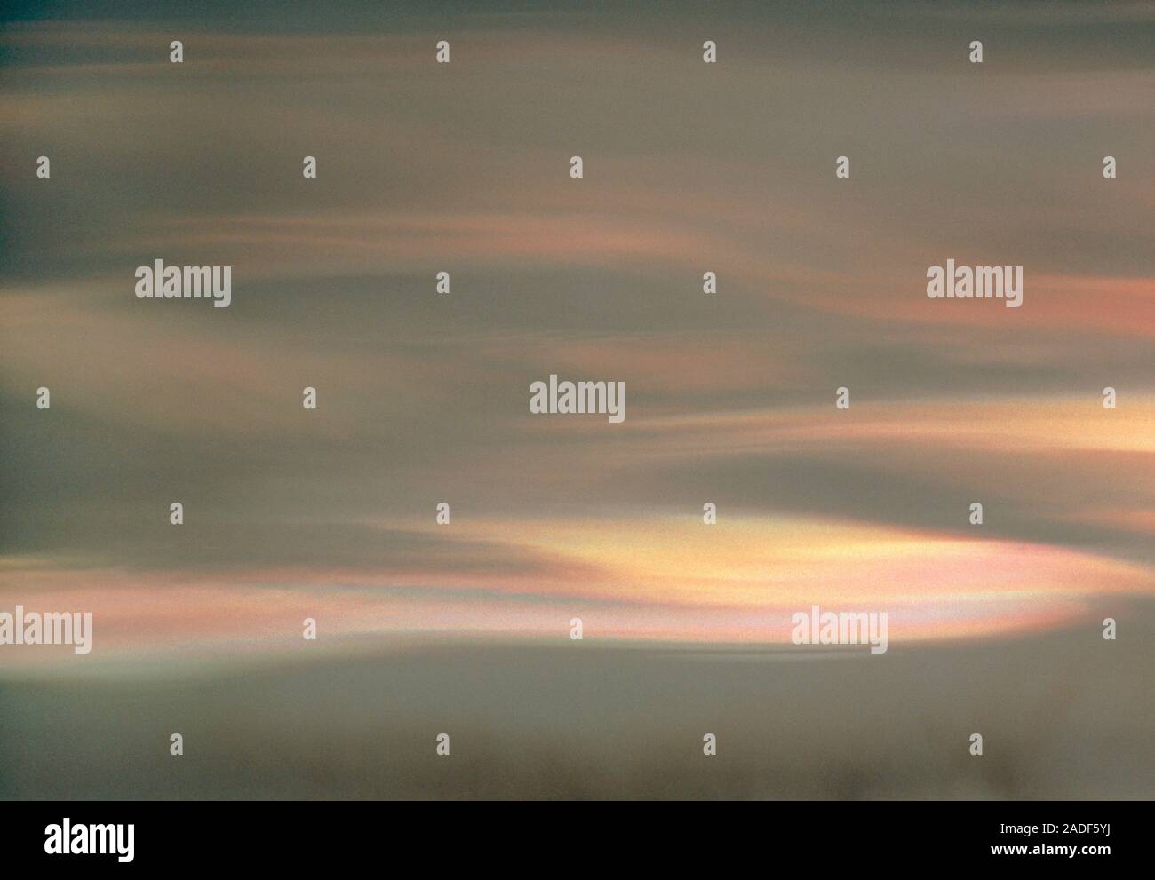 Arctic ozone hole research. Polar stratospheric cloud formations (PSCs ...