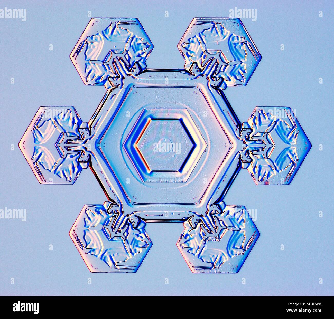 Snowflake. This is an ice crystal that forms in air that has a ...