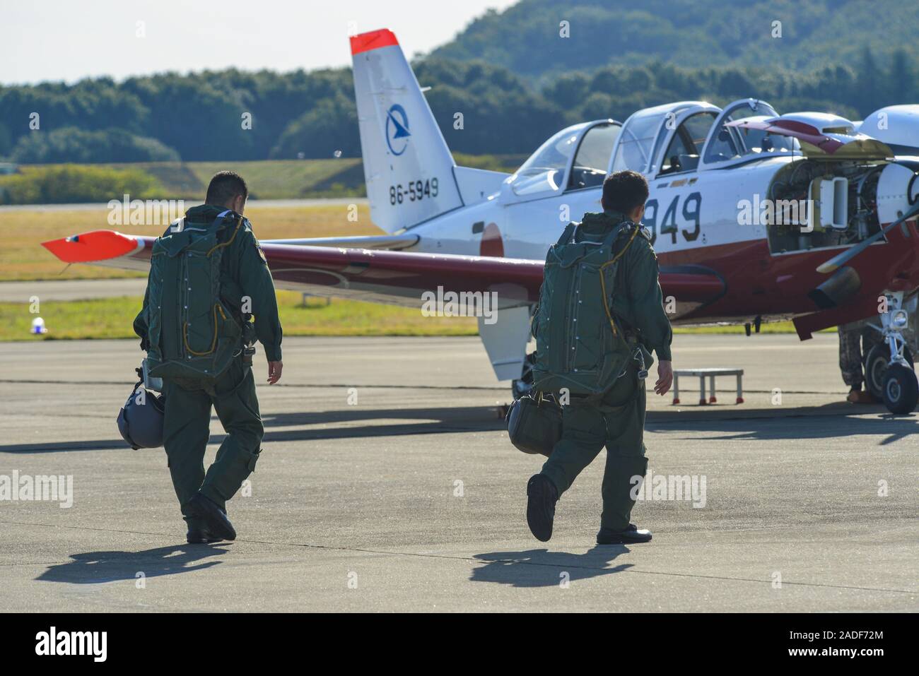 Gifu, Japan - Nov 10, 2019. Japan Air Self Defense Force (JASDF) air ...