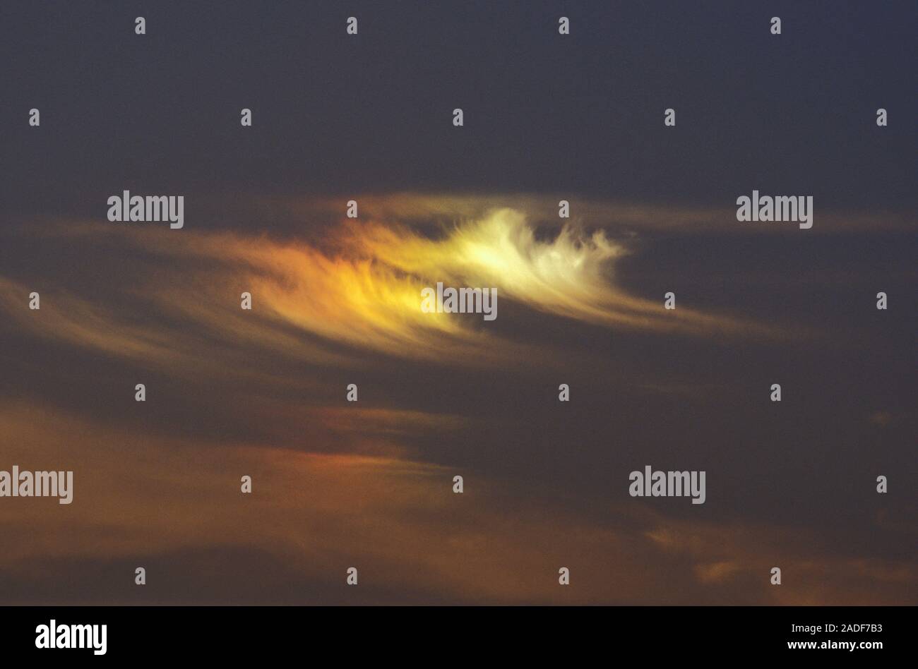 Sun dog (parhelion). This optical phenomenon is a halo formation caused ...