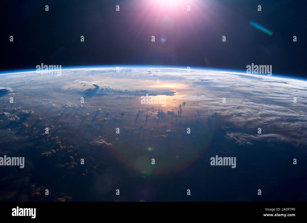 Thundercloud over the Pacific Ocean, seen from the International Space ...