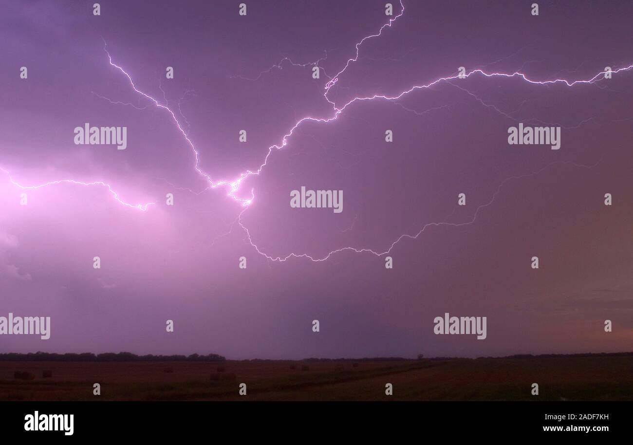 Lightning. Bolts of cloud-to-cloud lightning. These bolts are also ...