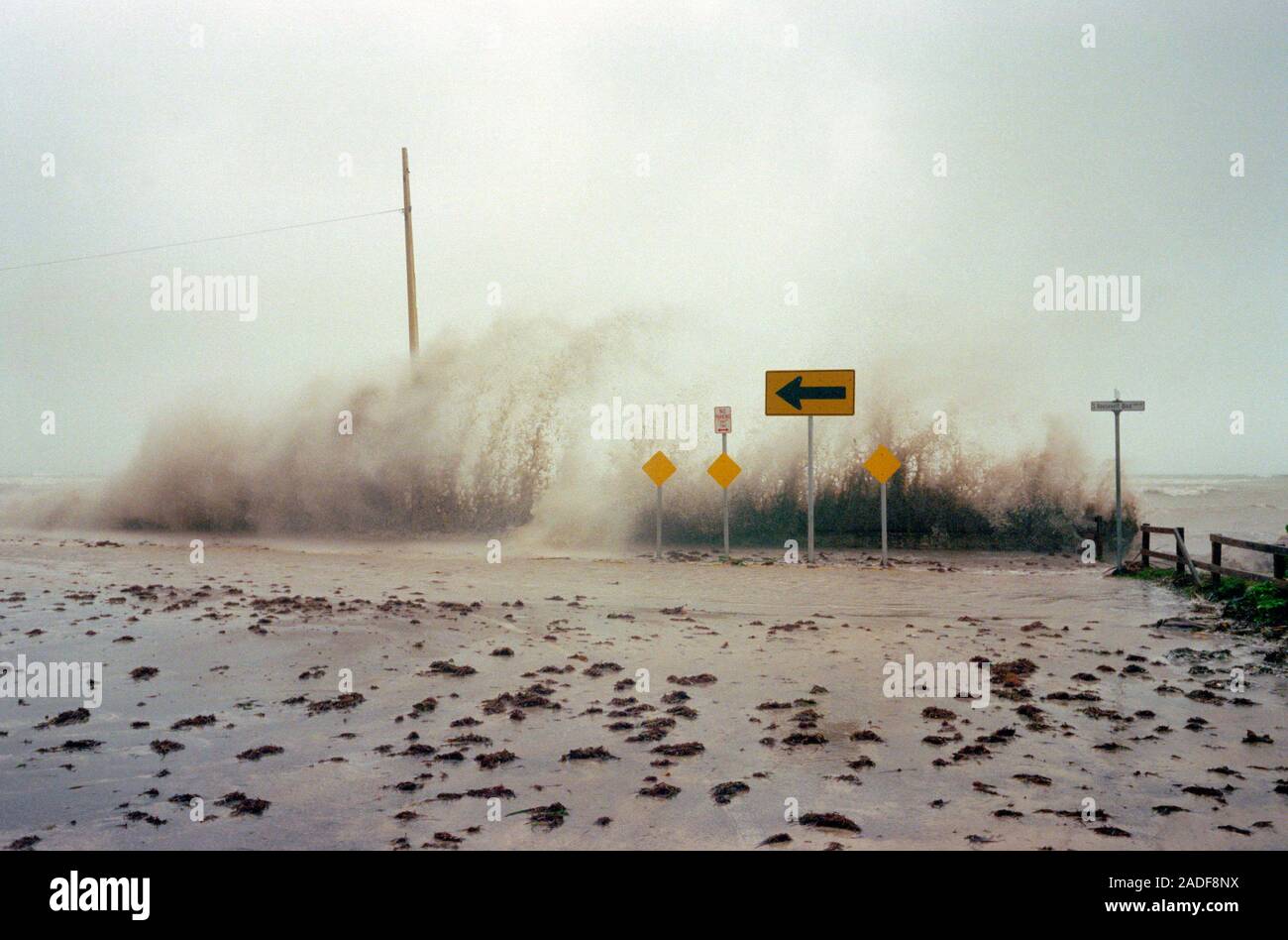 Storm surge by Hurricane Georges, Key West Florida, Florida, USA. Large ...