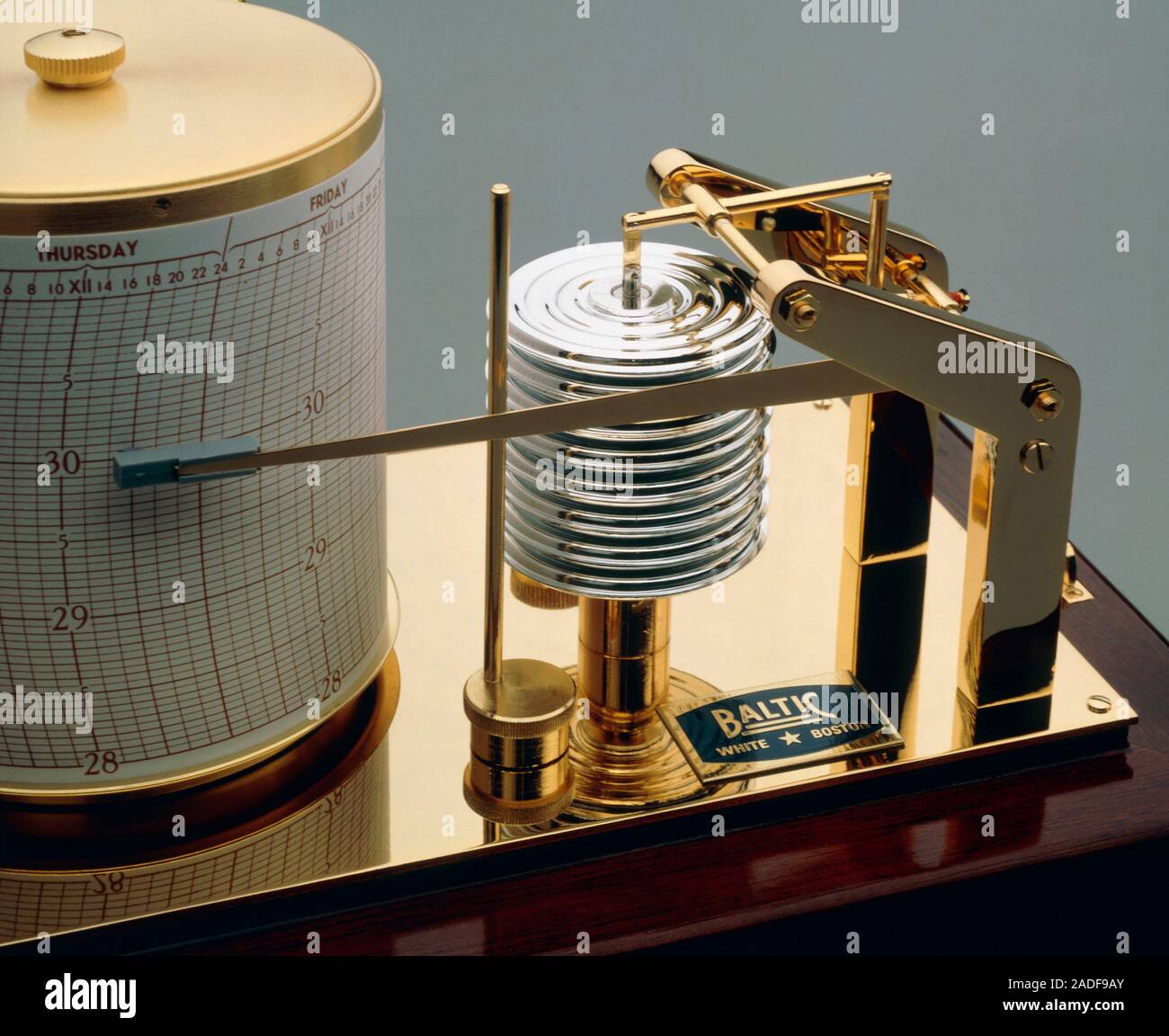 Barograph, a barometer which can measure and record the atmospheric ...