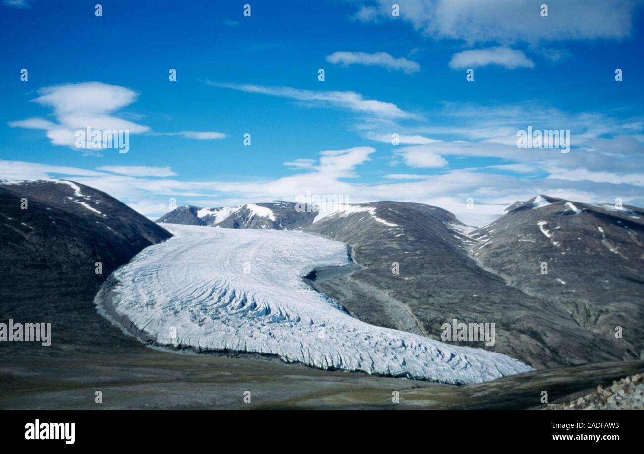 Glacier. Glaciers are slow-moving bodies of ice formed from compacted ...