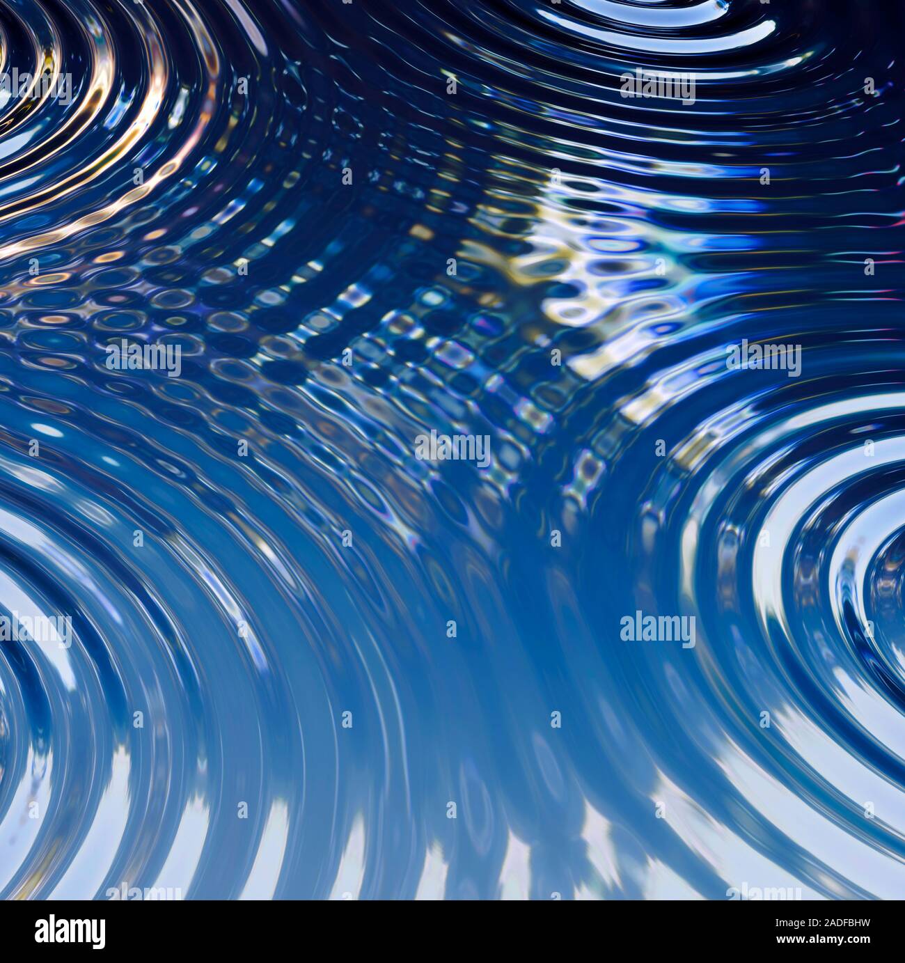 Ripples on a water surface Stock Photo - Alamy