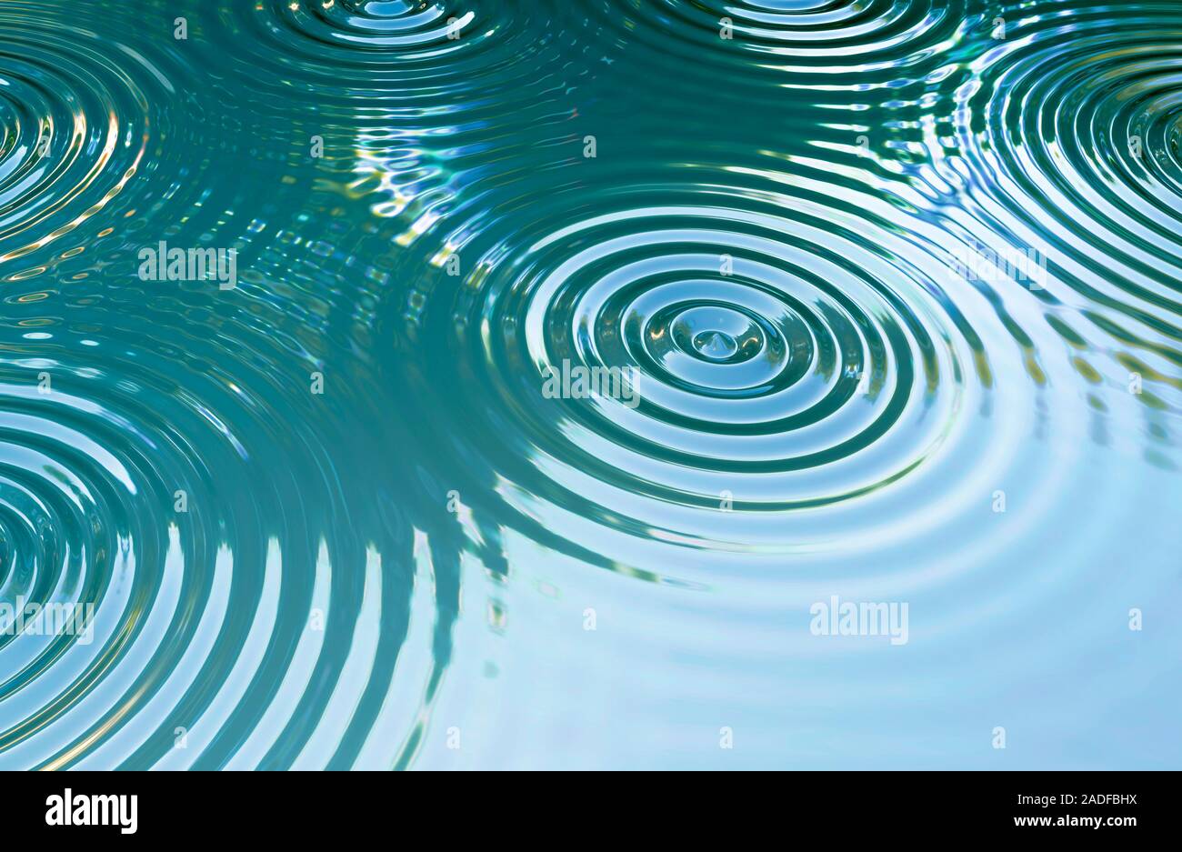 Ripples on a water surface Stock Photo - Alamy