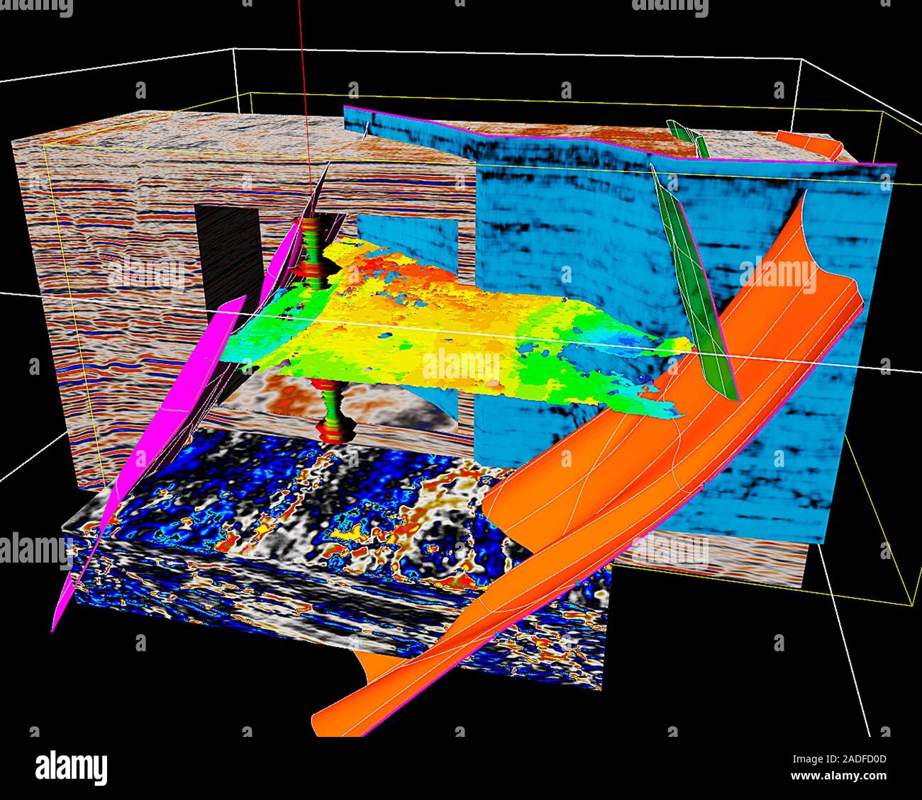 GeoProbe subterranean model. Three-dimensional model of the ...