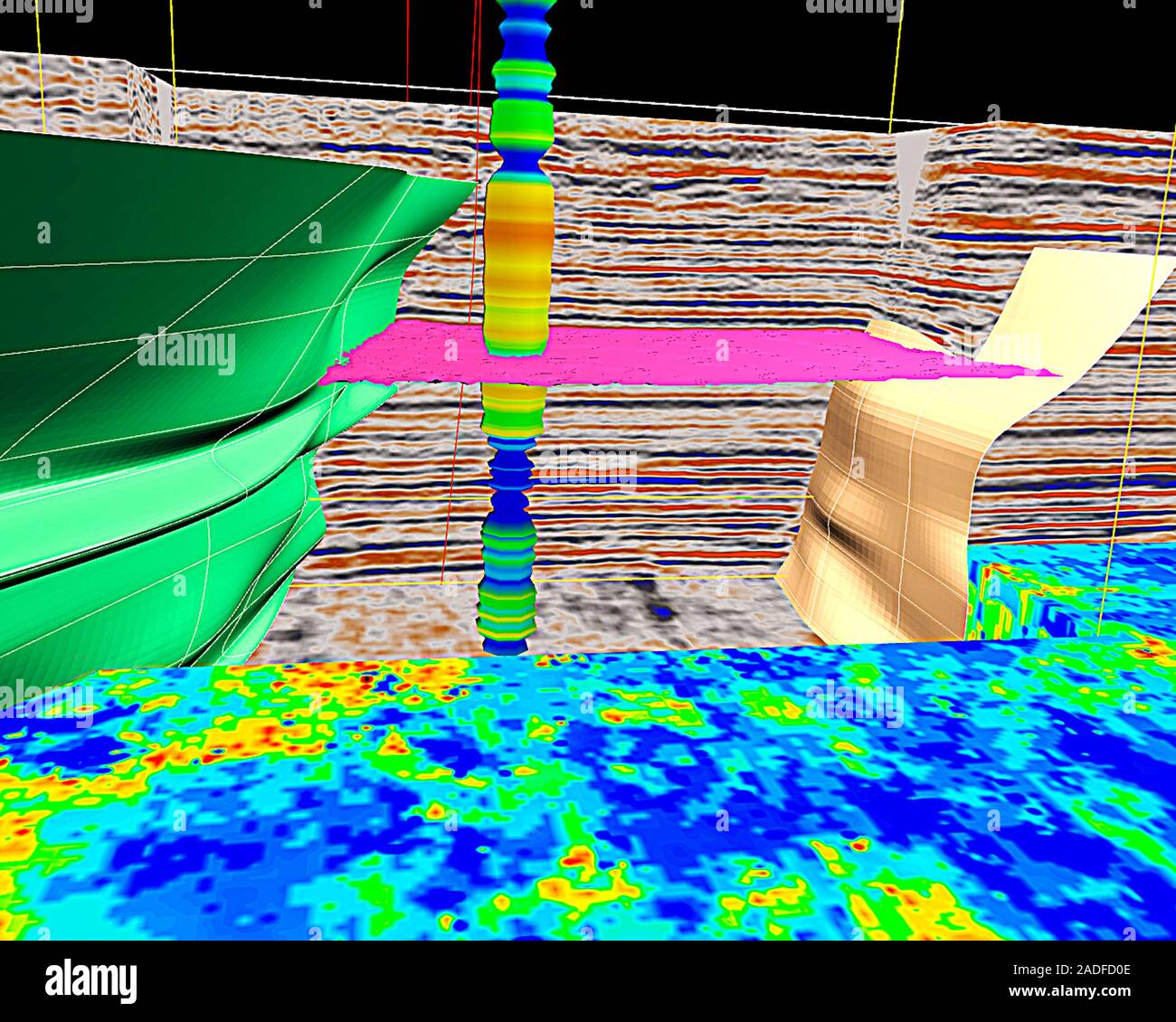 GeoProbe subterranean model. Three-dimensional model of the ...