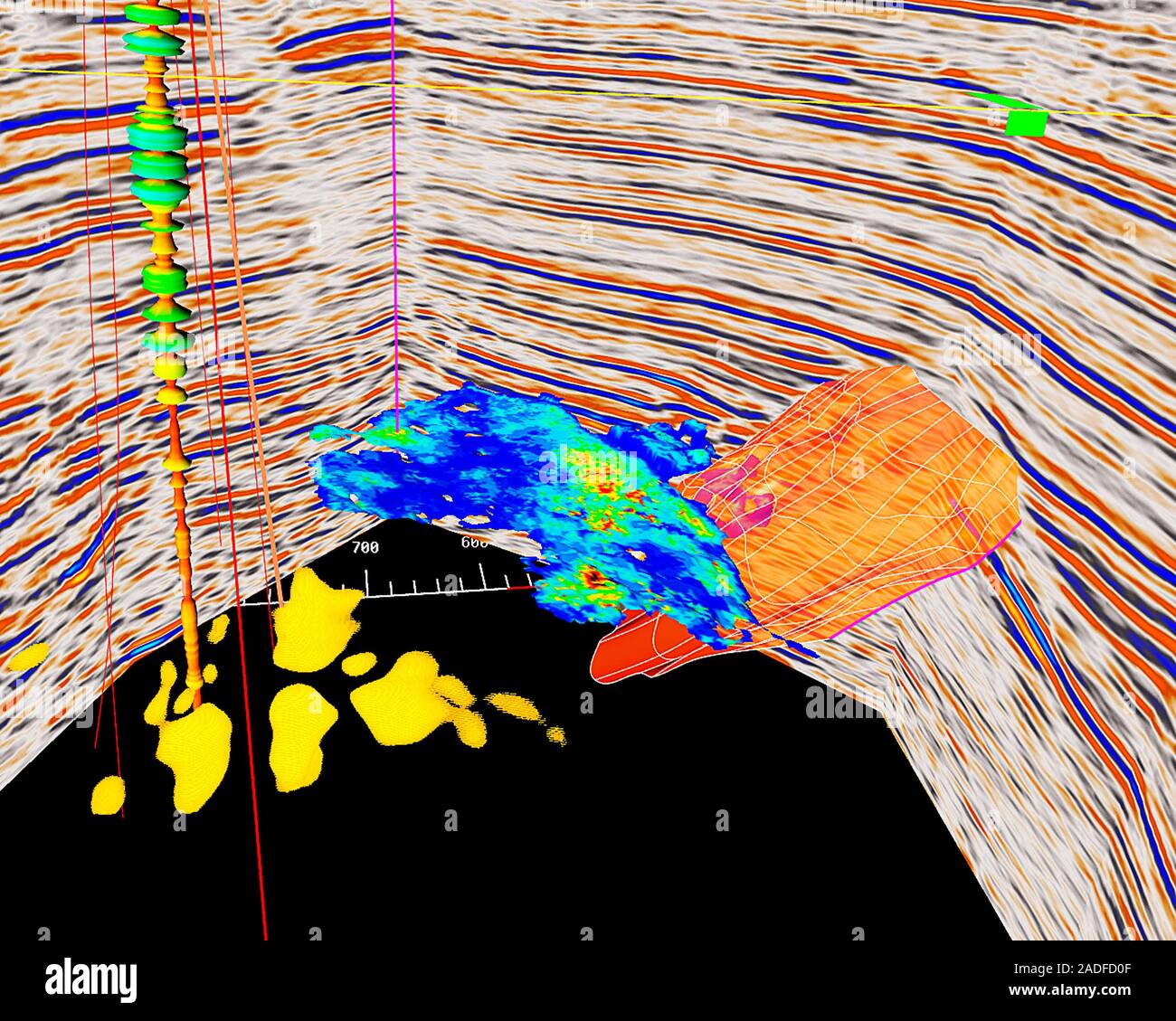 GeoProbe subterranean model. Three-dimensional model of the ...