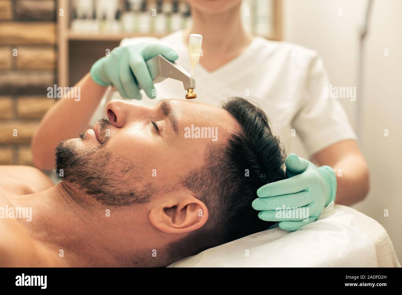 Forehead lift procedure hi-res stock photography and images - Alamy