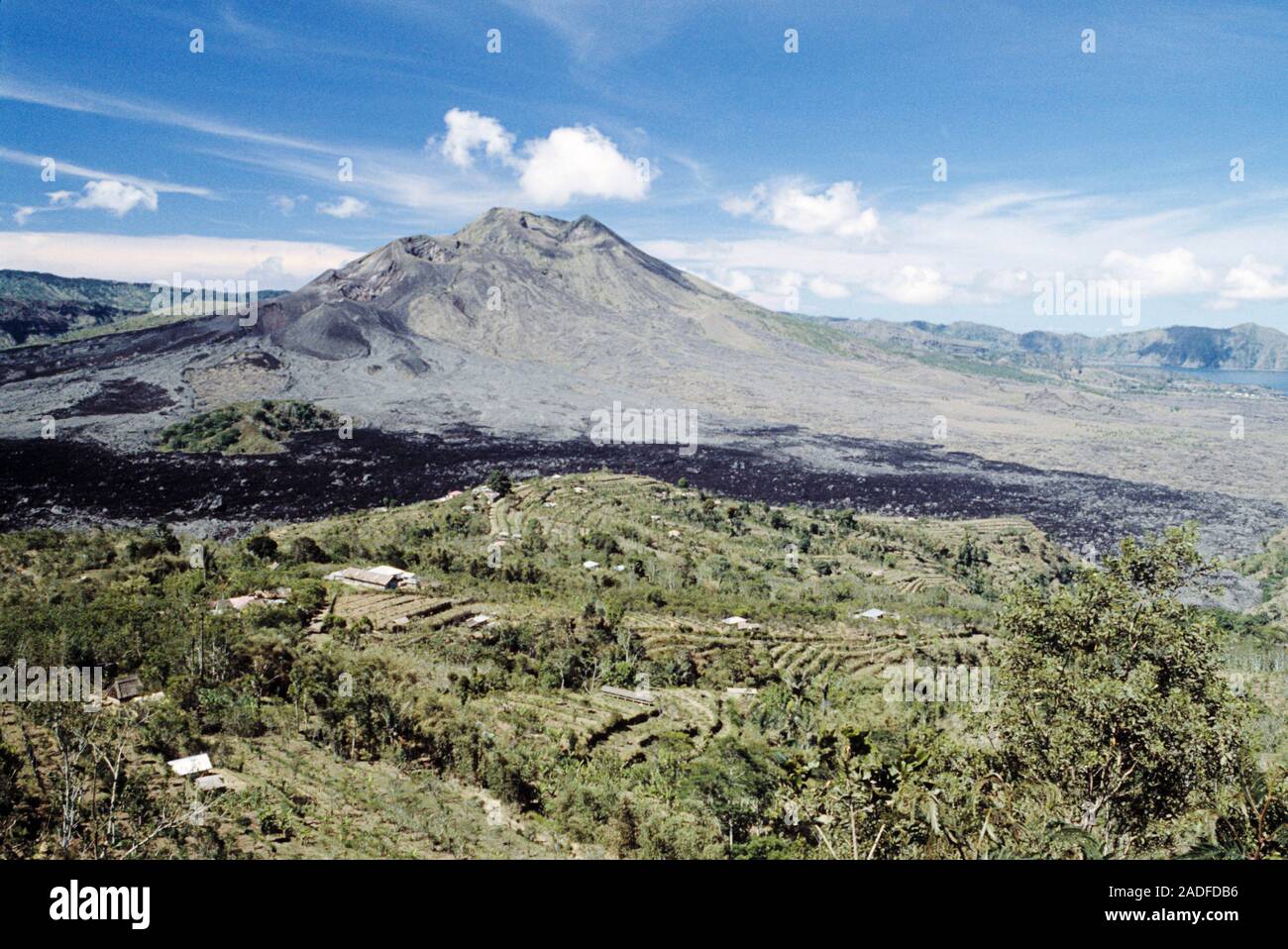 Batur volcano. This volcano (1717 metres elevation) is situated on the ...