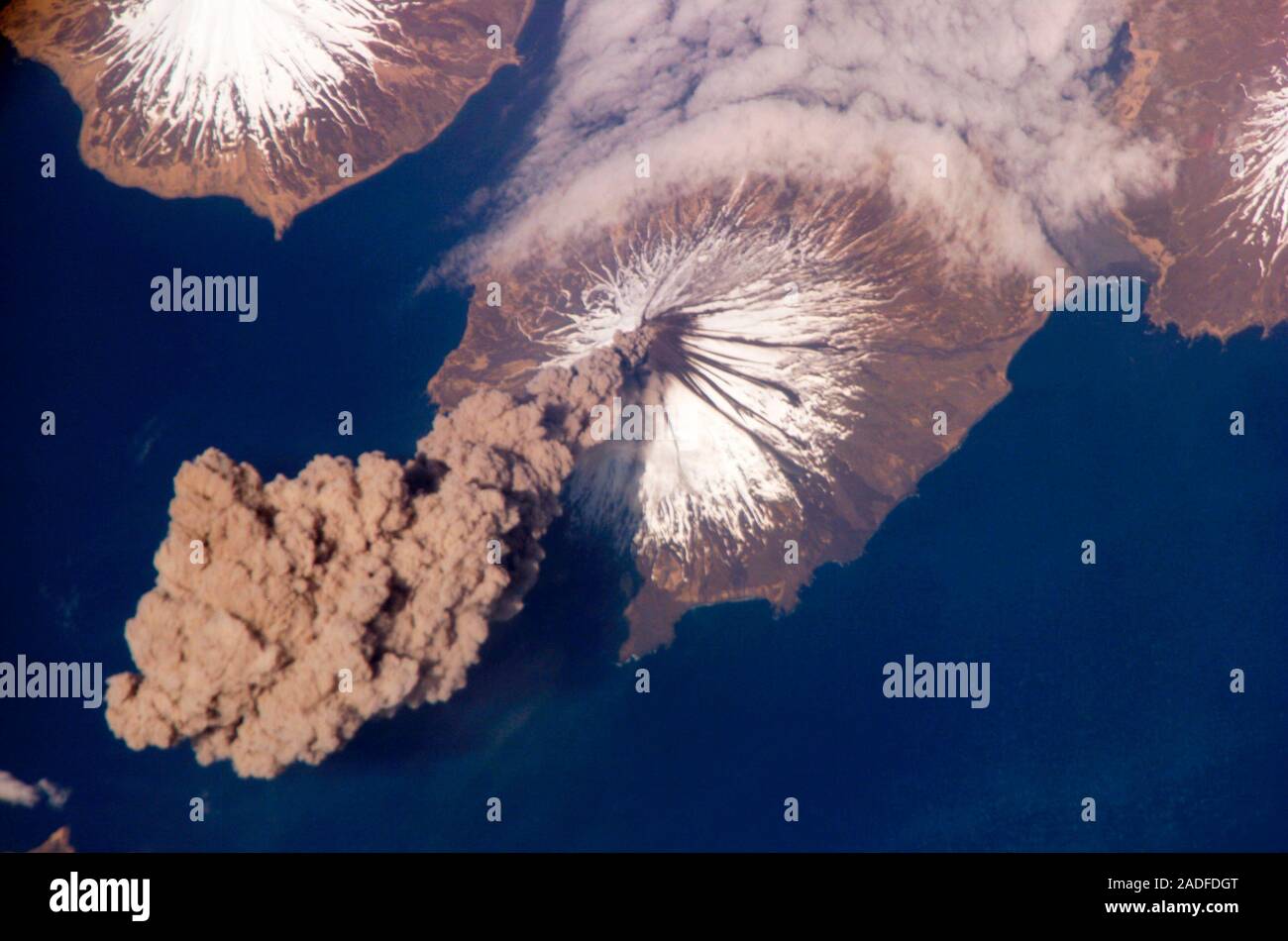 Mount Cleveland, Alaska, USA, seen from the International Space Station ...
