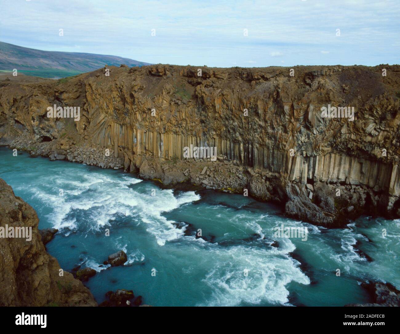 Classic example of entablature & colonnade formations of a basalt lava ...