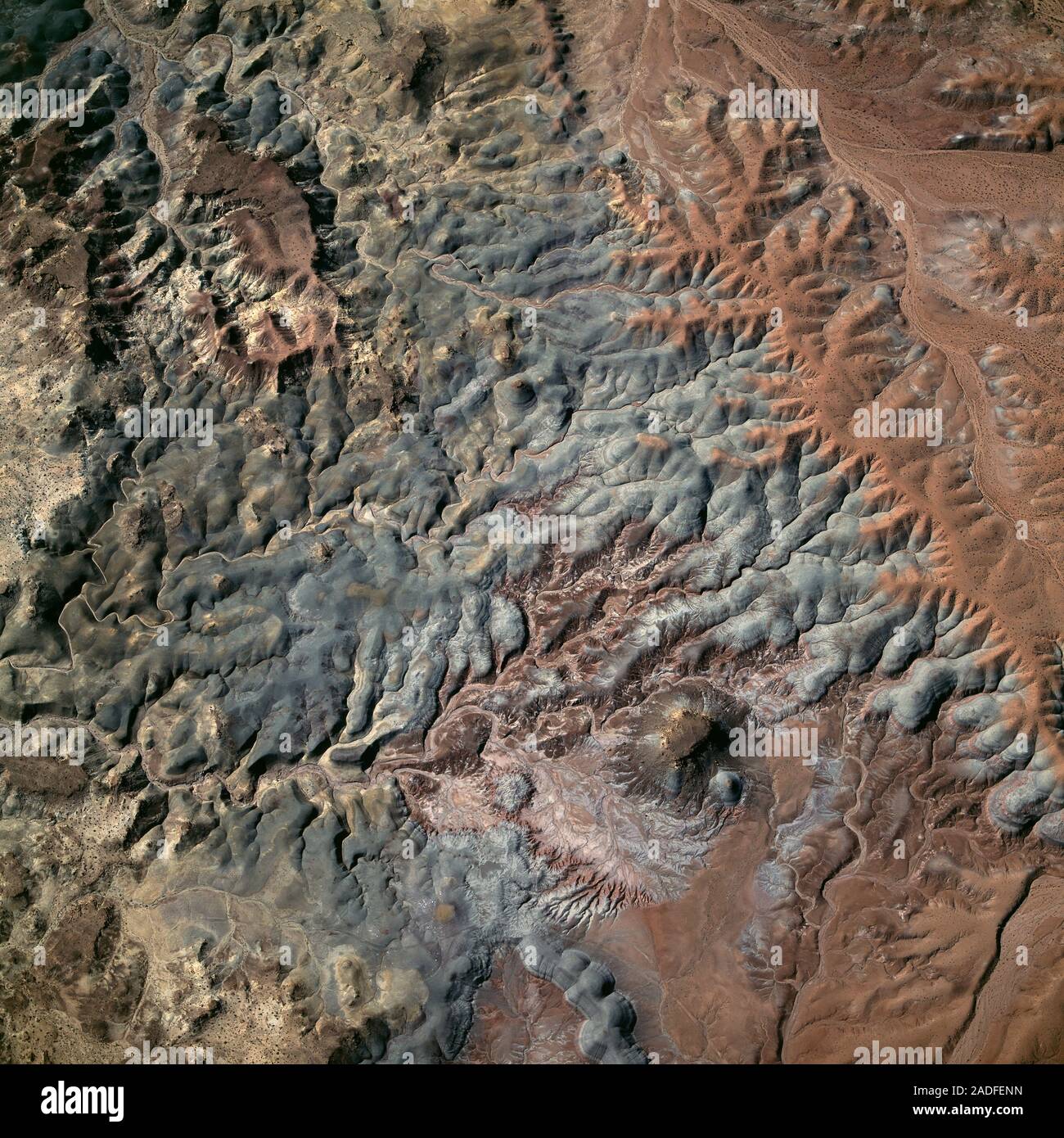 Kaibito plateau. Aerial photograph of a landscape formed from ...