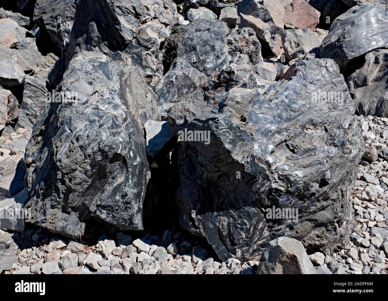 Obsidian. This pyroclastic material formed when slow-moving, silica ...