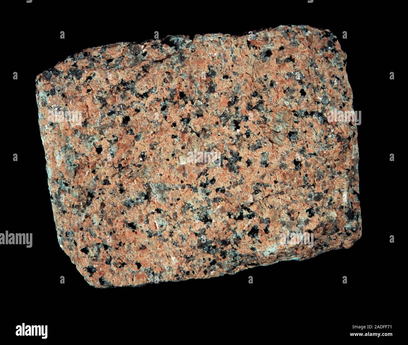 Alkali-feldspar granite rock. Granite is a dark grey igneous rock ...