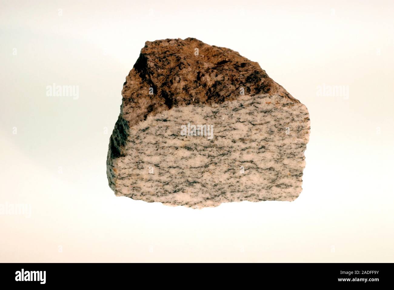 Marble sample. Marble is a metamorphic rock formed from the alteration ...