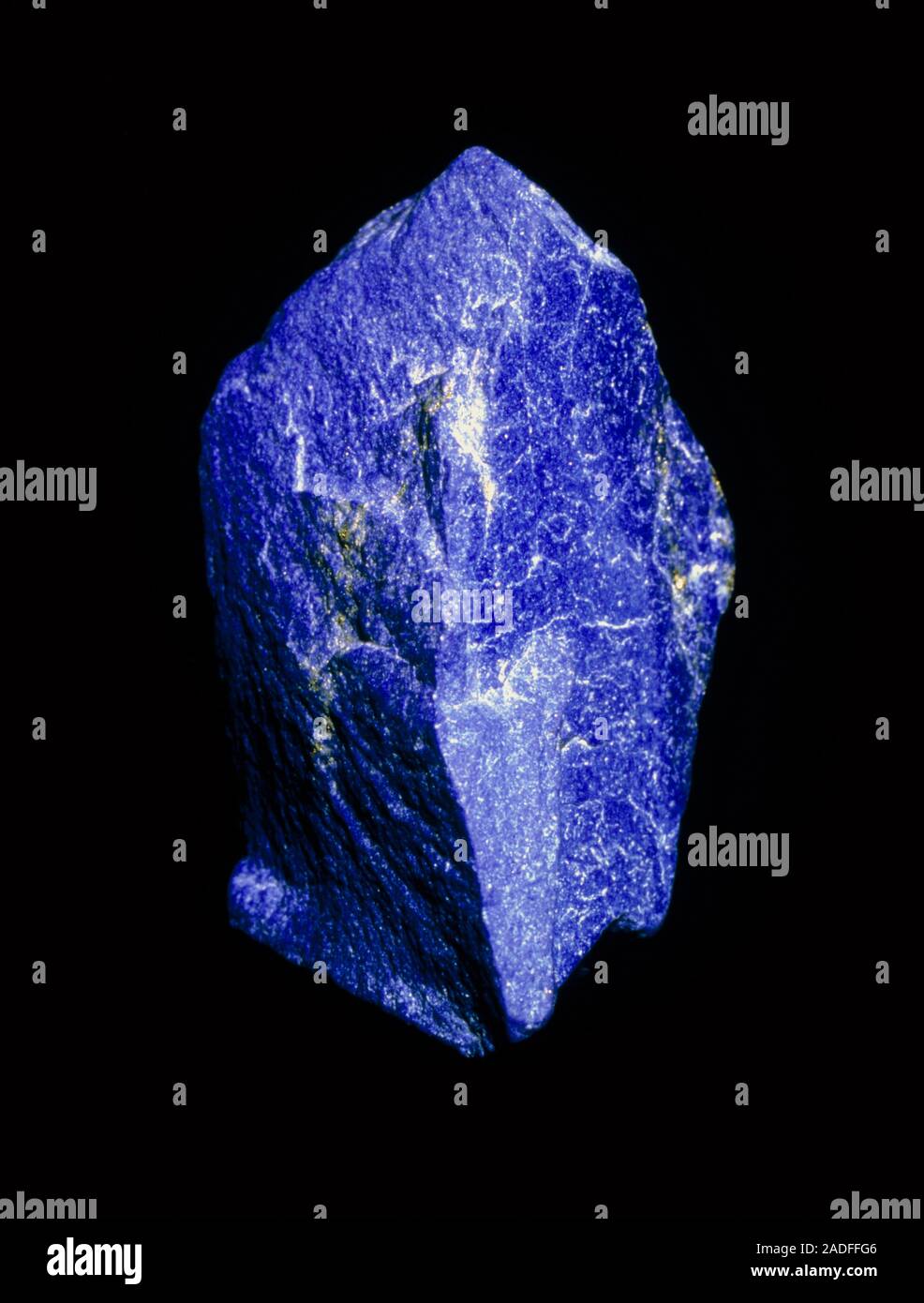 Lapis lazuli, a rare, deep blue gemstone. Lapis lazuli is a complex ...