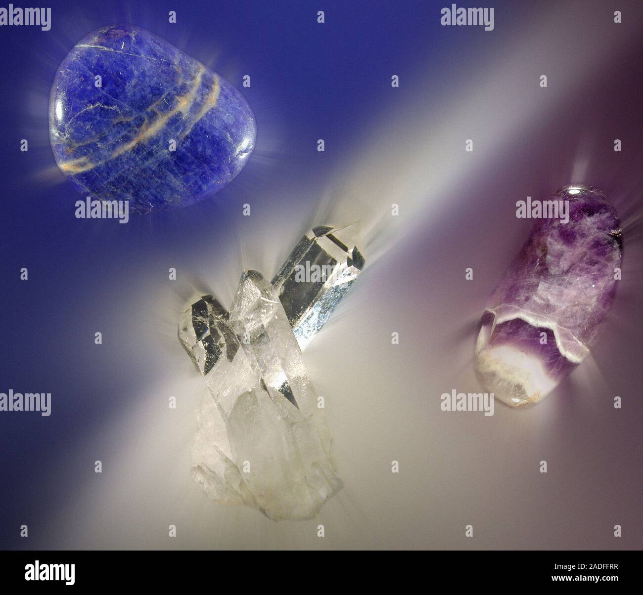 Crystals. Selection of uncut crystals. These solids have a polyhedral ...