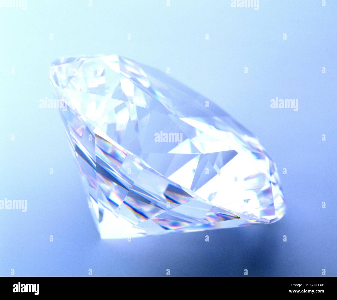 Cut and polished diamond. Diamond is a naturally occurring form of ...