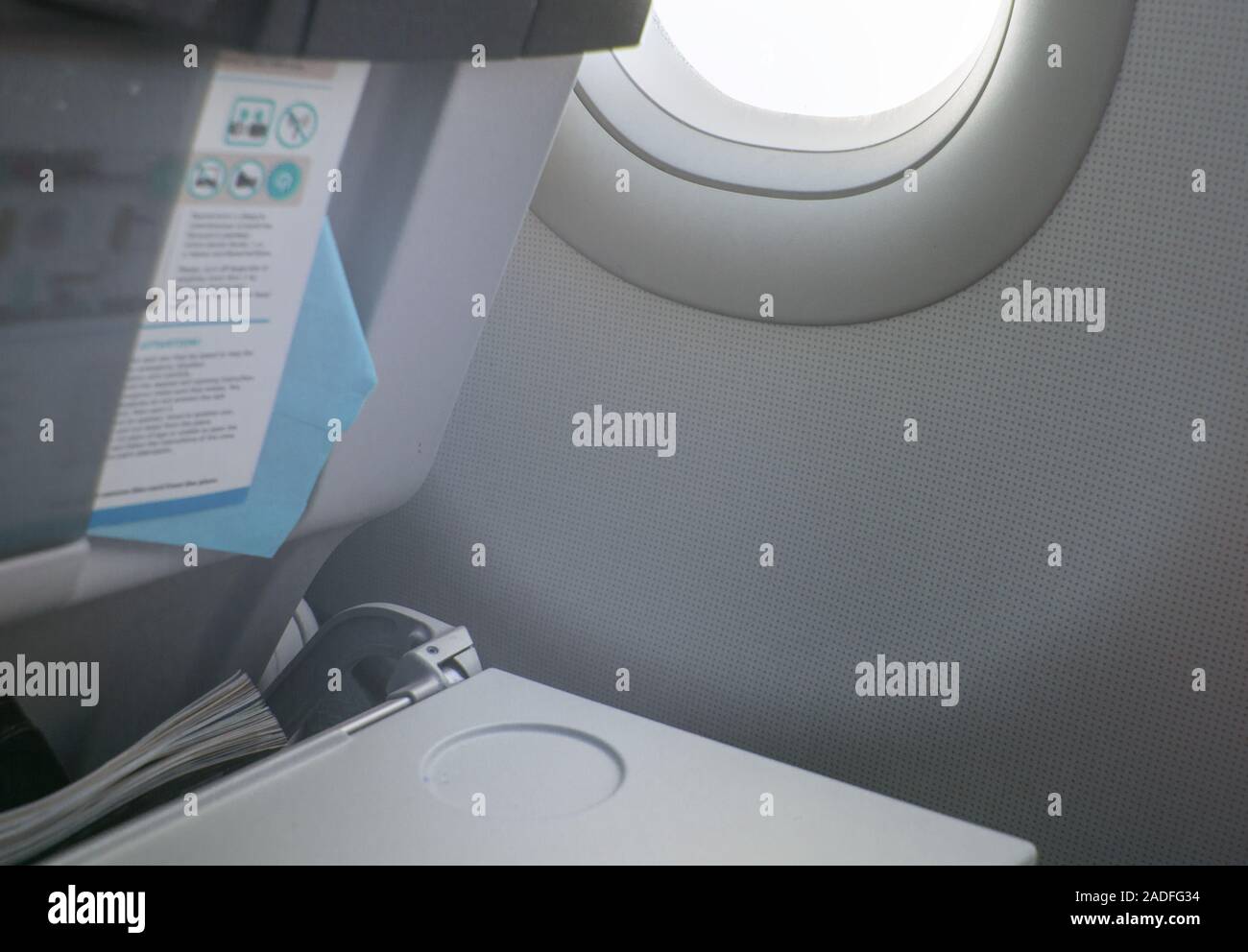 Folding airplane table hi-res stock photography and images - Alamy