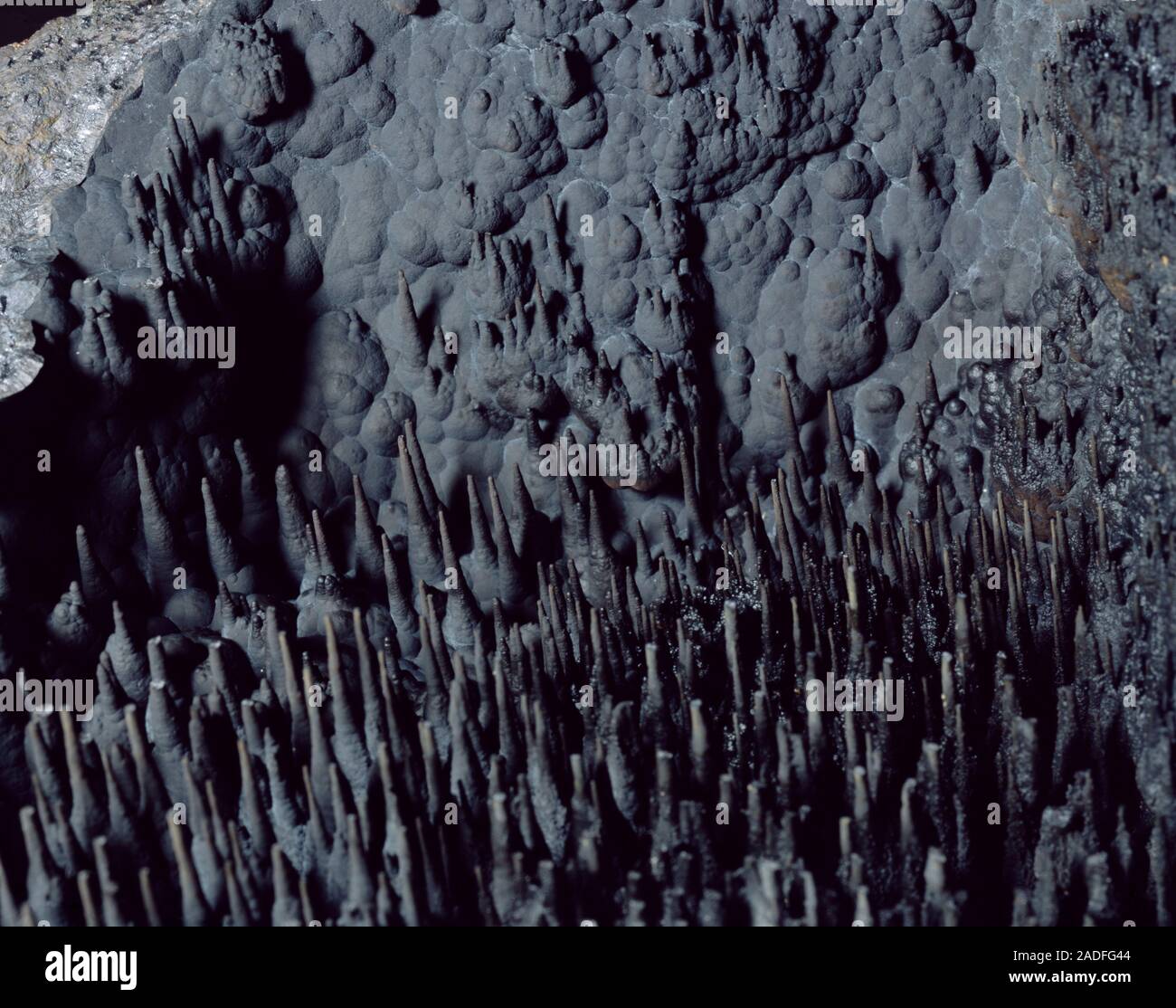 Goethite stalactites. Goethite is an important iron ore and is a form ...