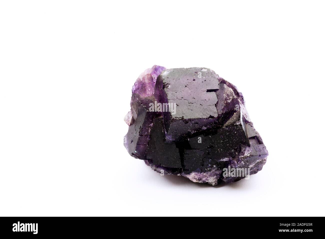 Cubic fluorite crystals. Also known as fluorspar or Blue John, this ...