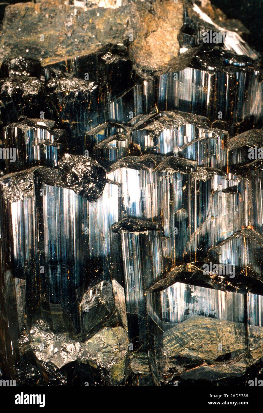 Schorl mineral. Schorl is a common variety of tourmaline, a group of ...