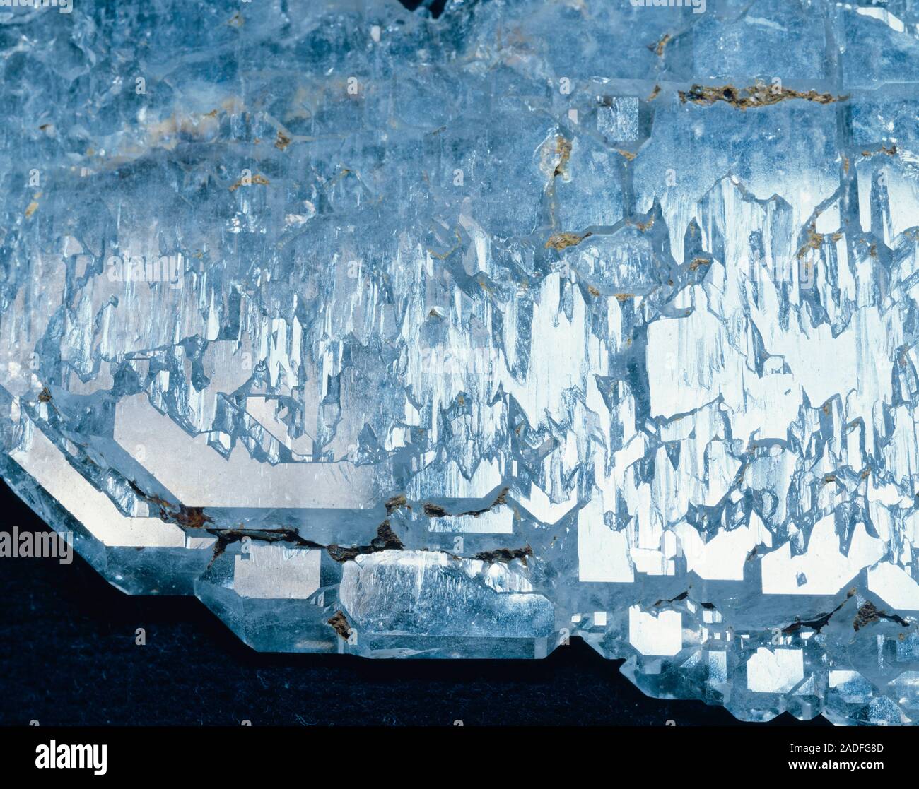 Quartz mineral. Quartz is a silicon dioxide mineral. This unusual sample is made up of ...