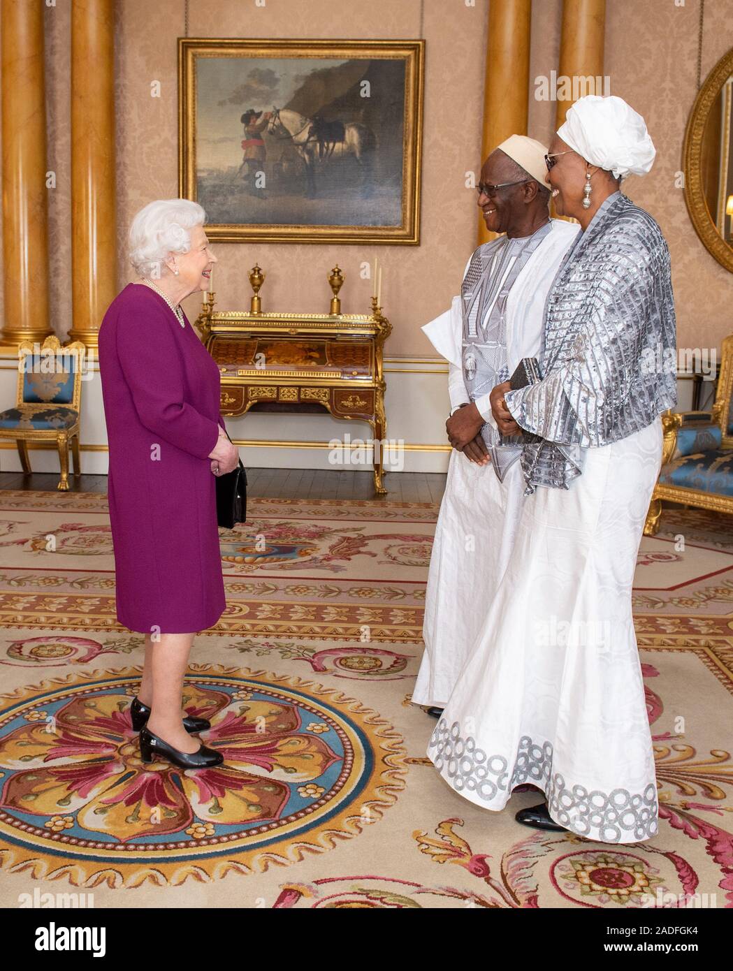 Queen Elizabeth II meets the High Commissioner for Sierra Leone Dr ...