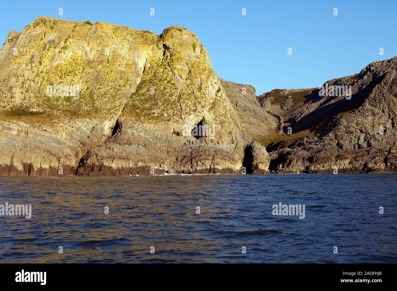 Paviland Cave, or Goat's Hole, on Wales' Gower Peninsula, site of the ...