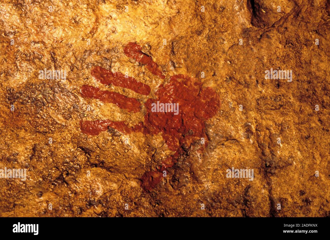 Rock art. Image 3 of 3. Reconstruction of methods of prehistoric rock ...