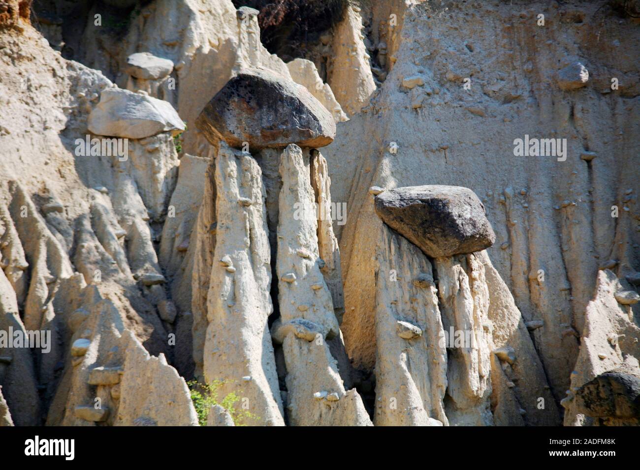 Earth Pyramids. These spires are an example of a landform known as ...