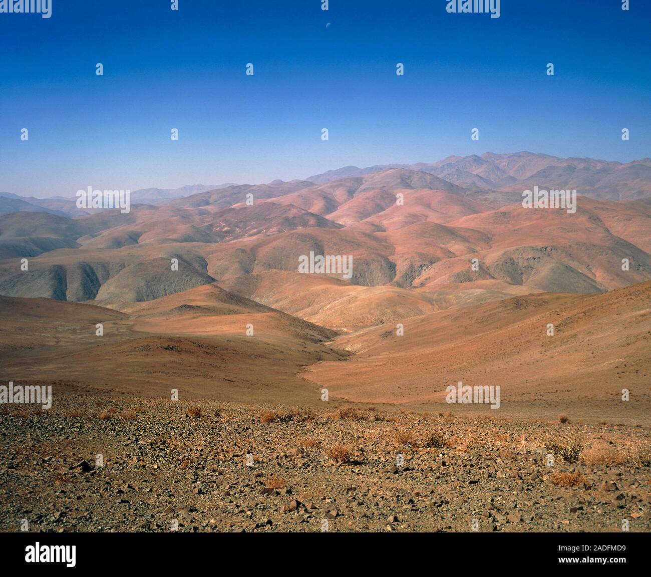Andes foothills. View of the foothills of the Andes mountains, Atacama ...