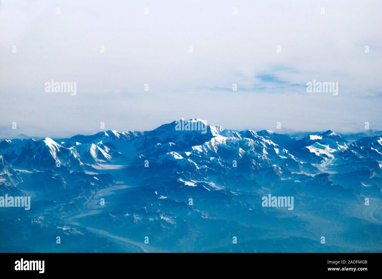 Mount McKinley, or Denali, from the International Space Station. This ...