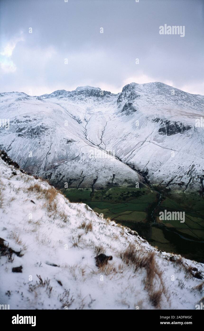 Scafell Pike, the highest mountain in England. This mountain stands 978 ...